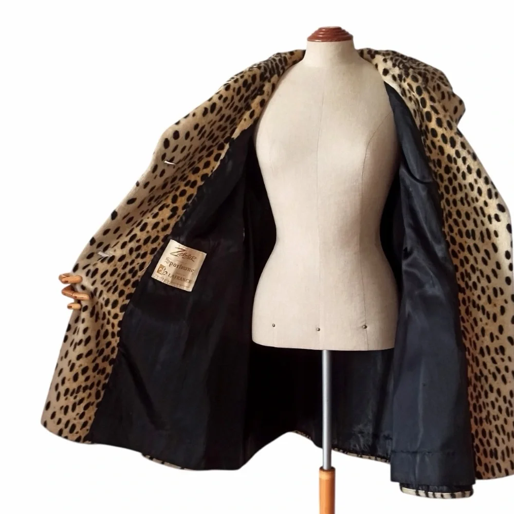 Vintage | Jackets & Coats | 95s Zanzibar La France Stunning Cheetah ...